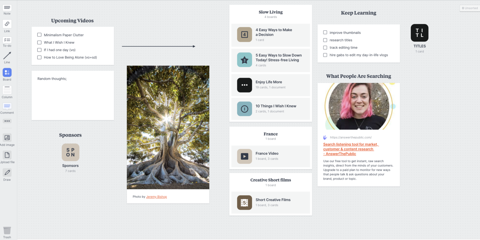 How I Use Milanote to Plan My Youtube Videos and Creative Projects
