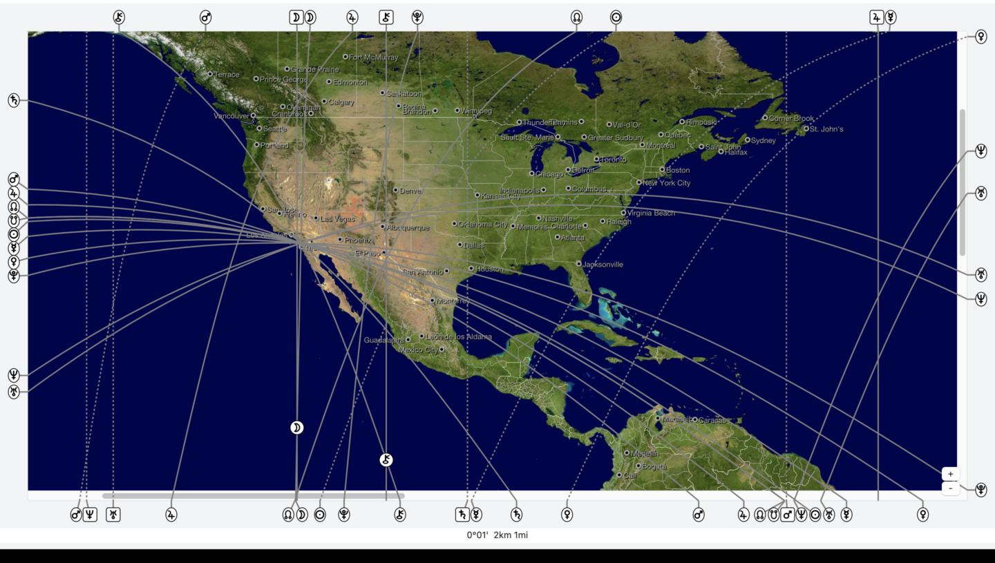 Astrocartography: The Best Places to Travel or Relocate Based on Your Map